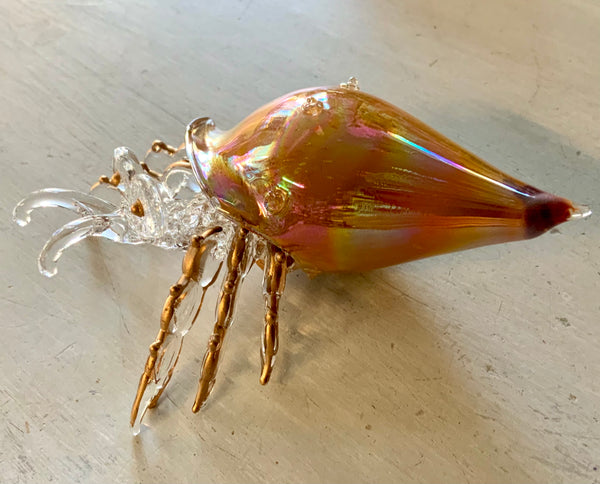 Elegant Hermit Crab Glass Figurine – Sea Things Ventura