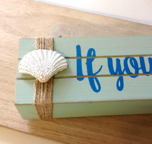 Beach Shell & Starfish Block Sign – Sea Things Ventura