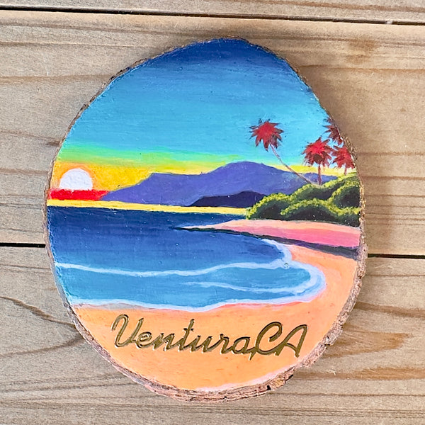 Handpainted Wood Rounds – Sea Things Ventura