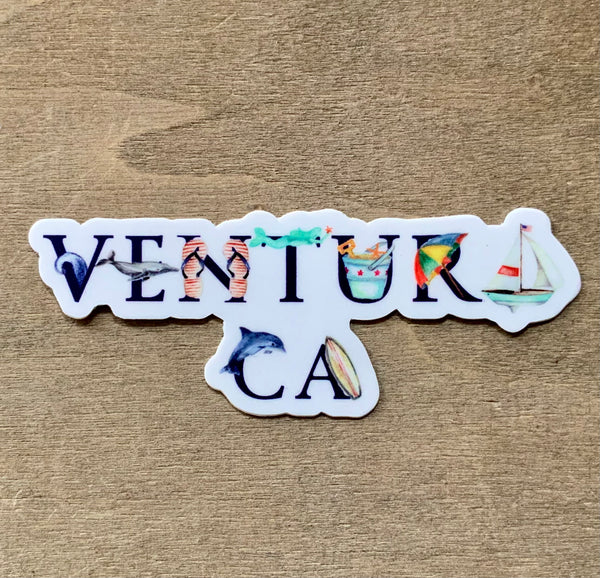Ventura CA Beach Sticker – Sea Things Ventura
