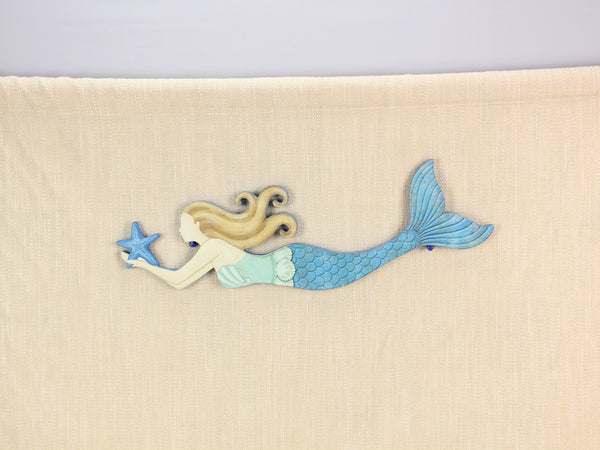 Wooden Swimming Mermaid Wall Art – Sea Things Ventura