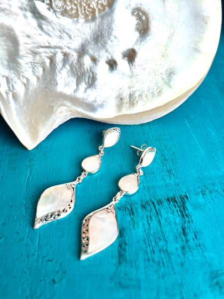 MOP Triple Drop Earrings – Sea Things Ventura